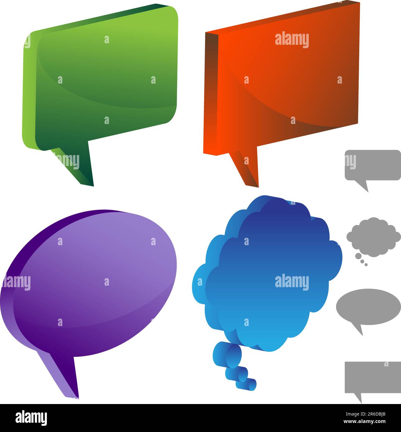 3d chat Stock Vector Images - Alamy