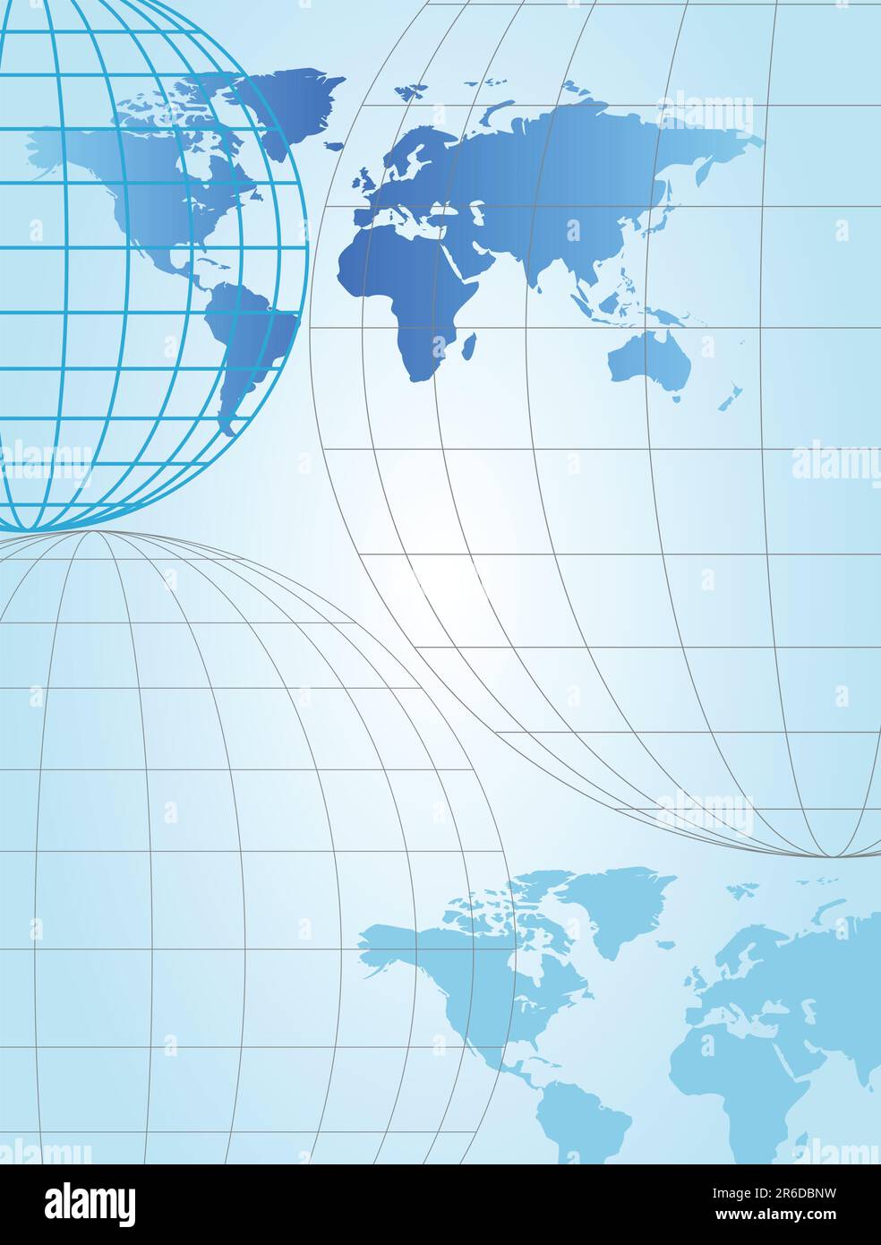 Background with globe and map Stock Vector Image & Art - Alamy