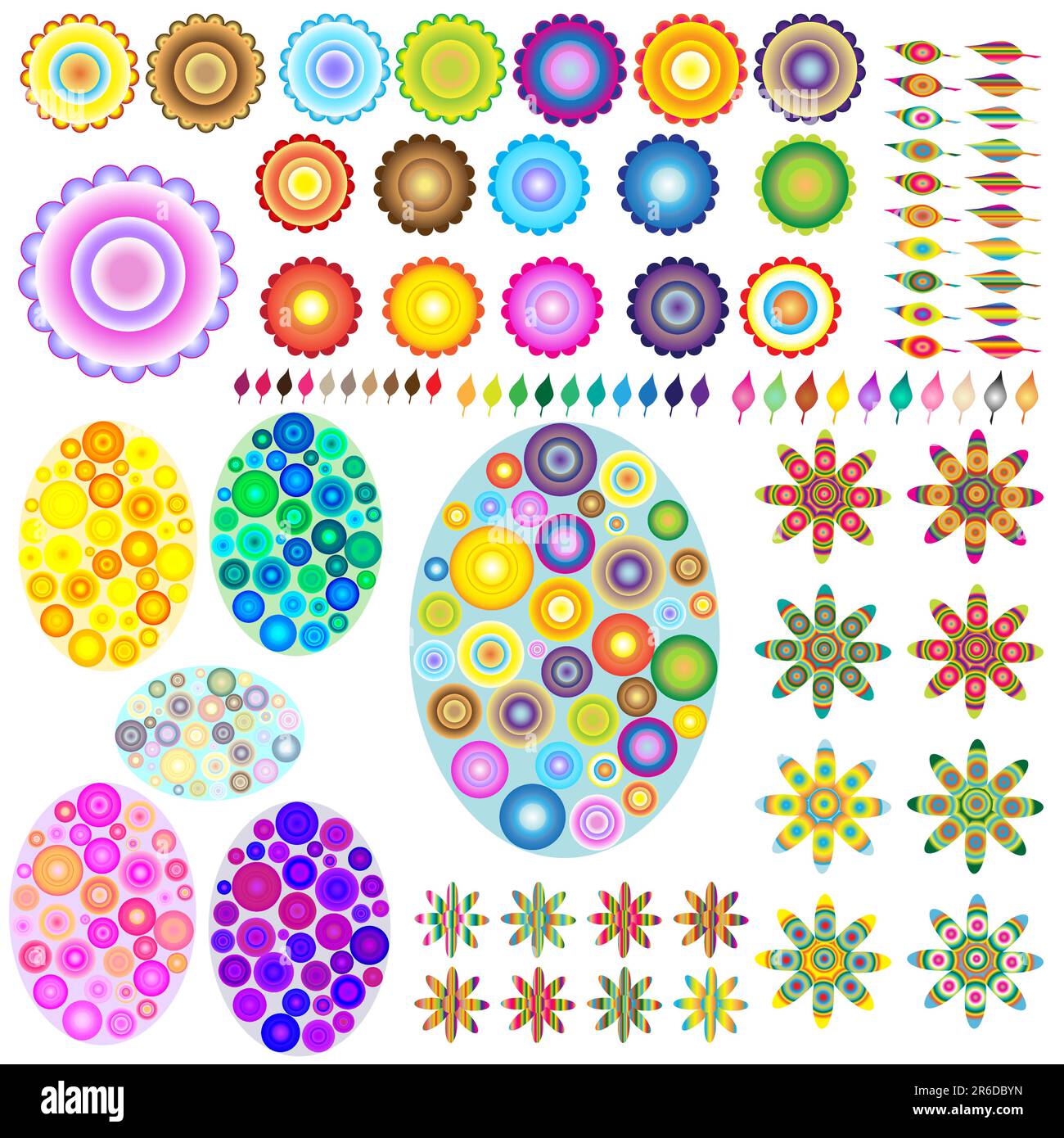 Collection of colored abstract things Stock Vector Image & Art - Alamy