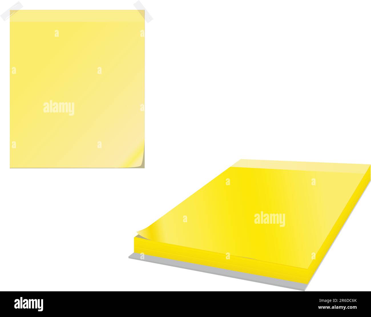vector sticky note on white background Stock Vector Image & Art - Alamy
