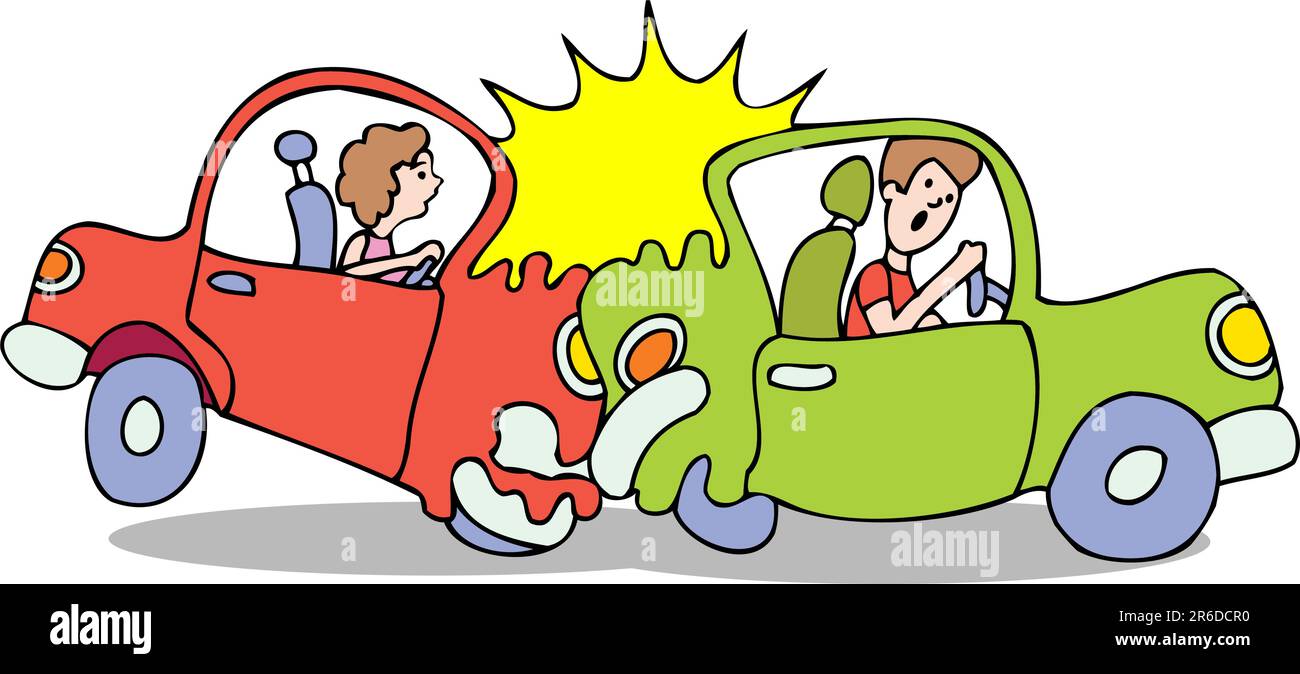 Rear End Car Crash Clip Art