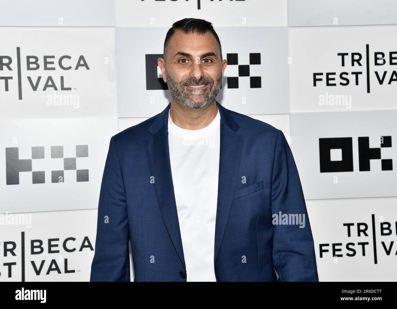 Michael Indjeian attends the premiere of "The "Good Half" at OKX ...