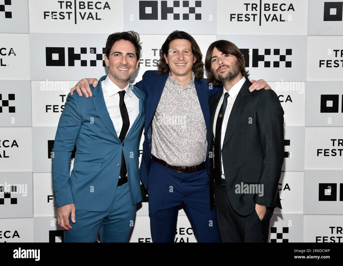 Brett Ryland, left, Russell Wayne Groves and Robert Schwartzman attend ...