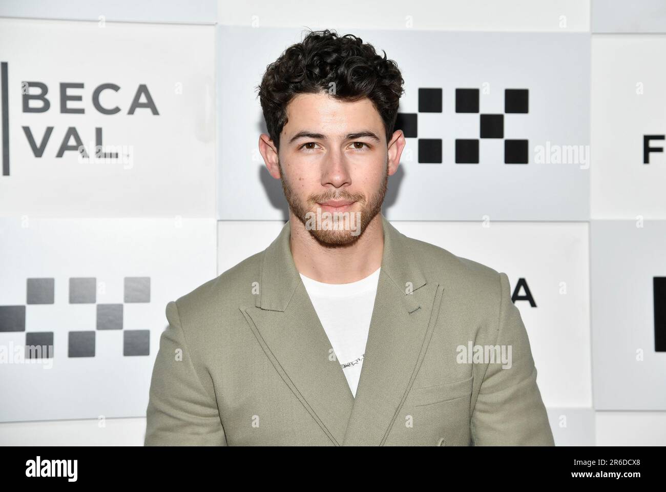 Nick Jonas attends the premiere of "The "Good Half" at OKX Theater BMCC ...