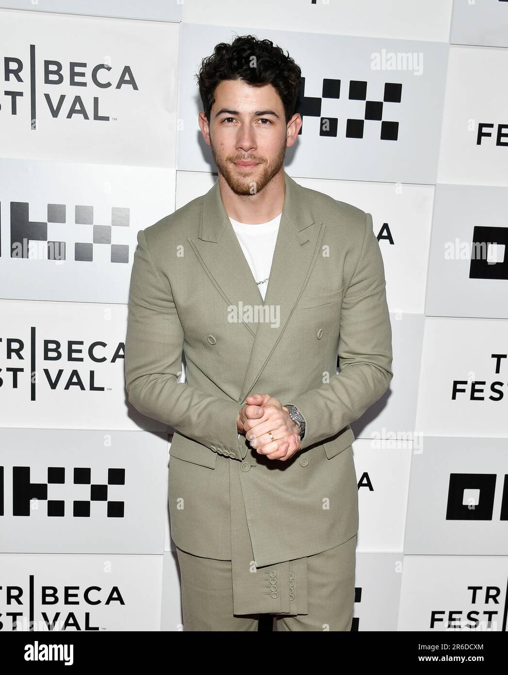 Nick Jonas attends the premiere of "The "Good Half" at OKX Theater BMCC ...