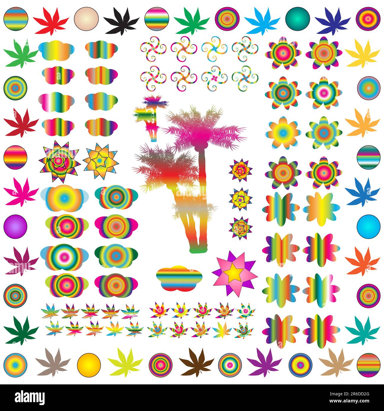 Collection of colored abstract things Stock Vector Image & Art - Alamy