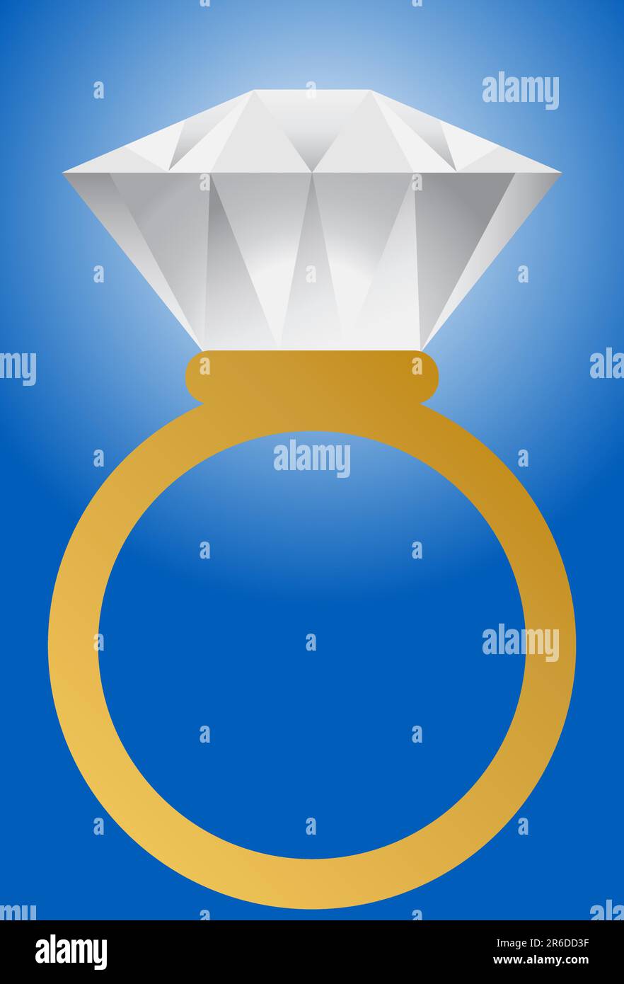 Gold heart ring 3d Stock Vector Images - Alamy