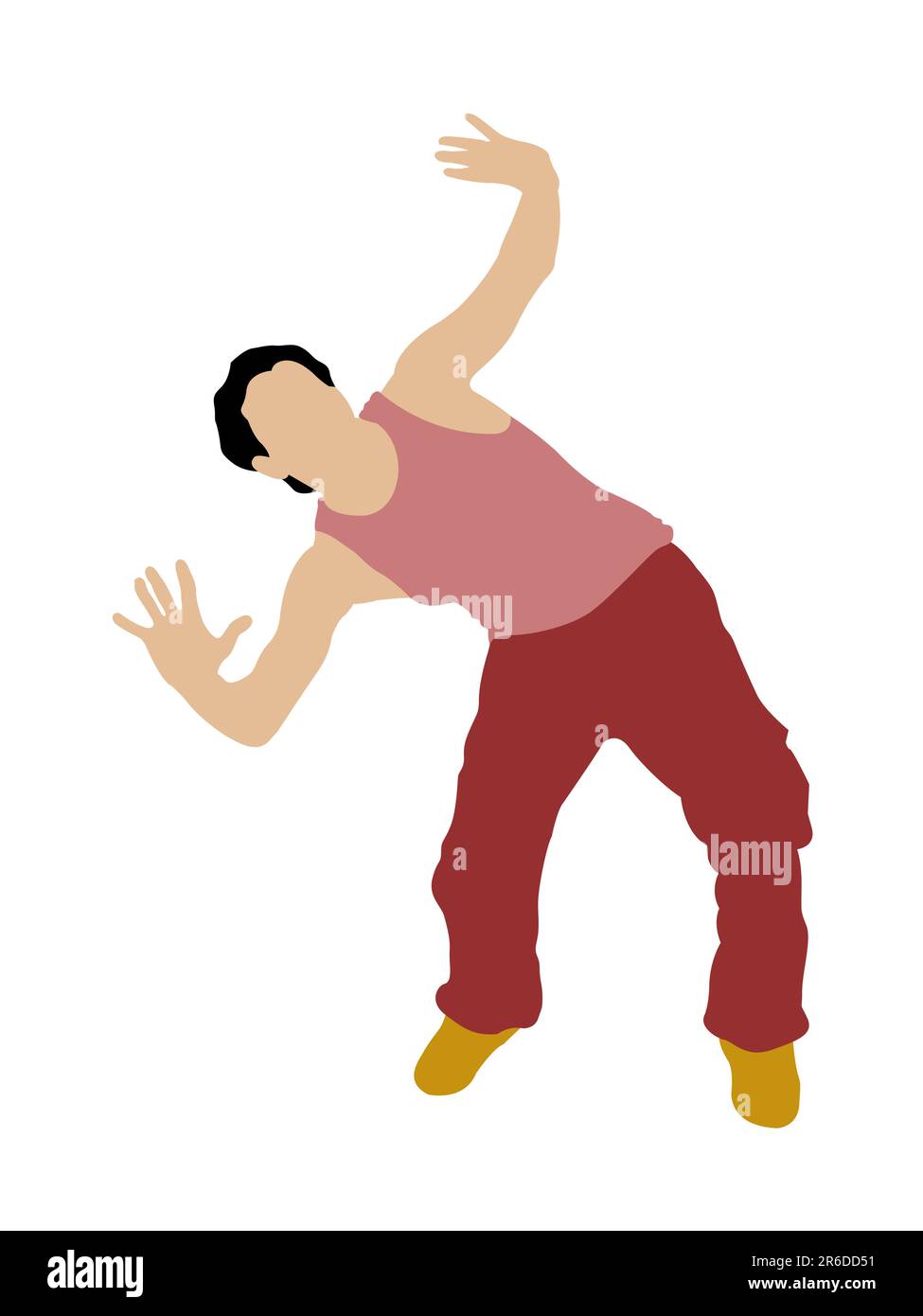 posing male on isolated background Stock Vector Image & Art - Alamy