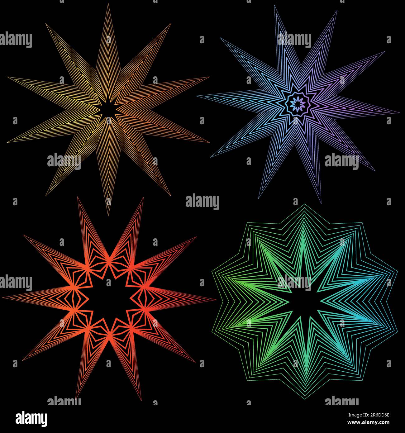 Set of 3D star images Stock Vector Image & Art - Alamy