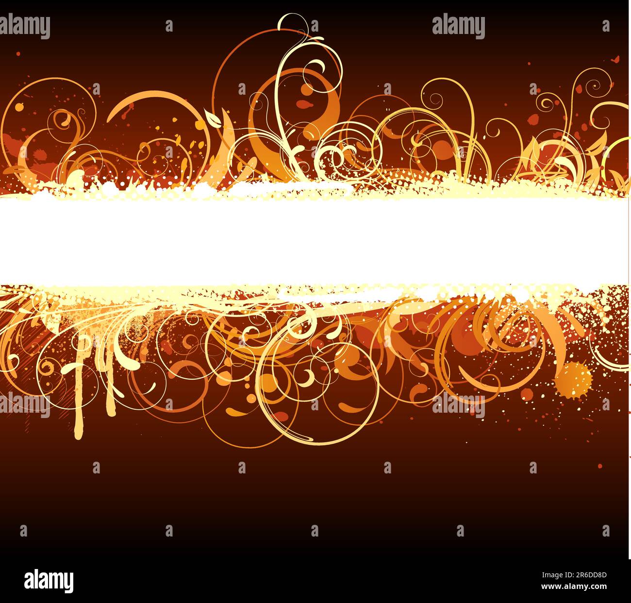 Vector illustration of brown funky Grunge futuristic background with ...