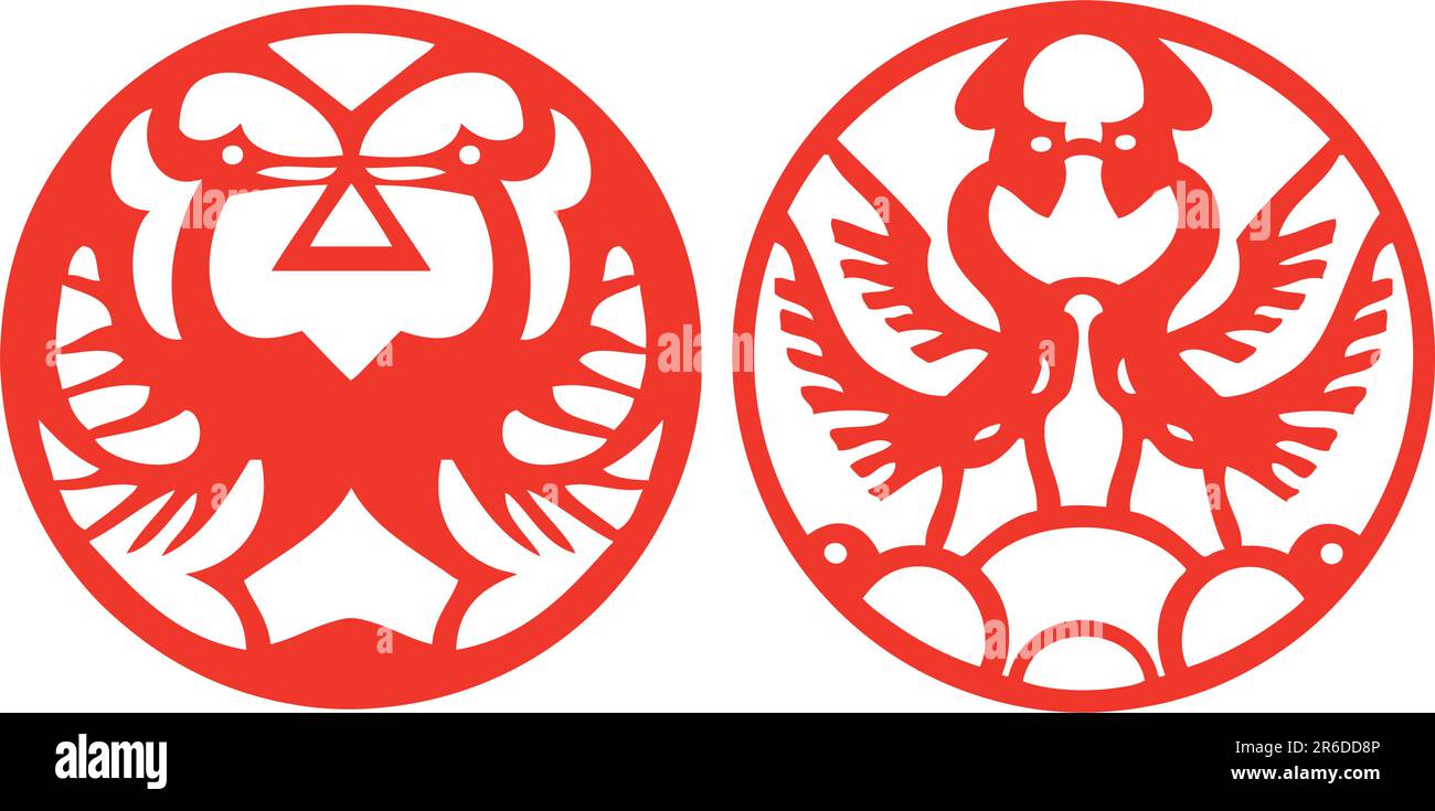 traditional paper cut Stock Vector Image & Art - Alamy