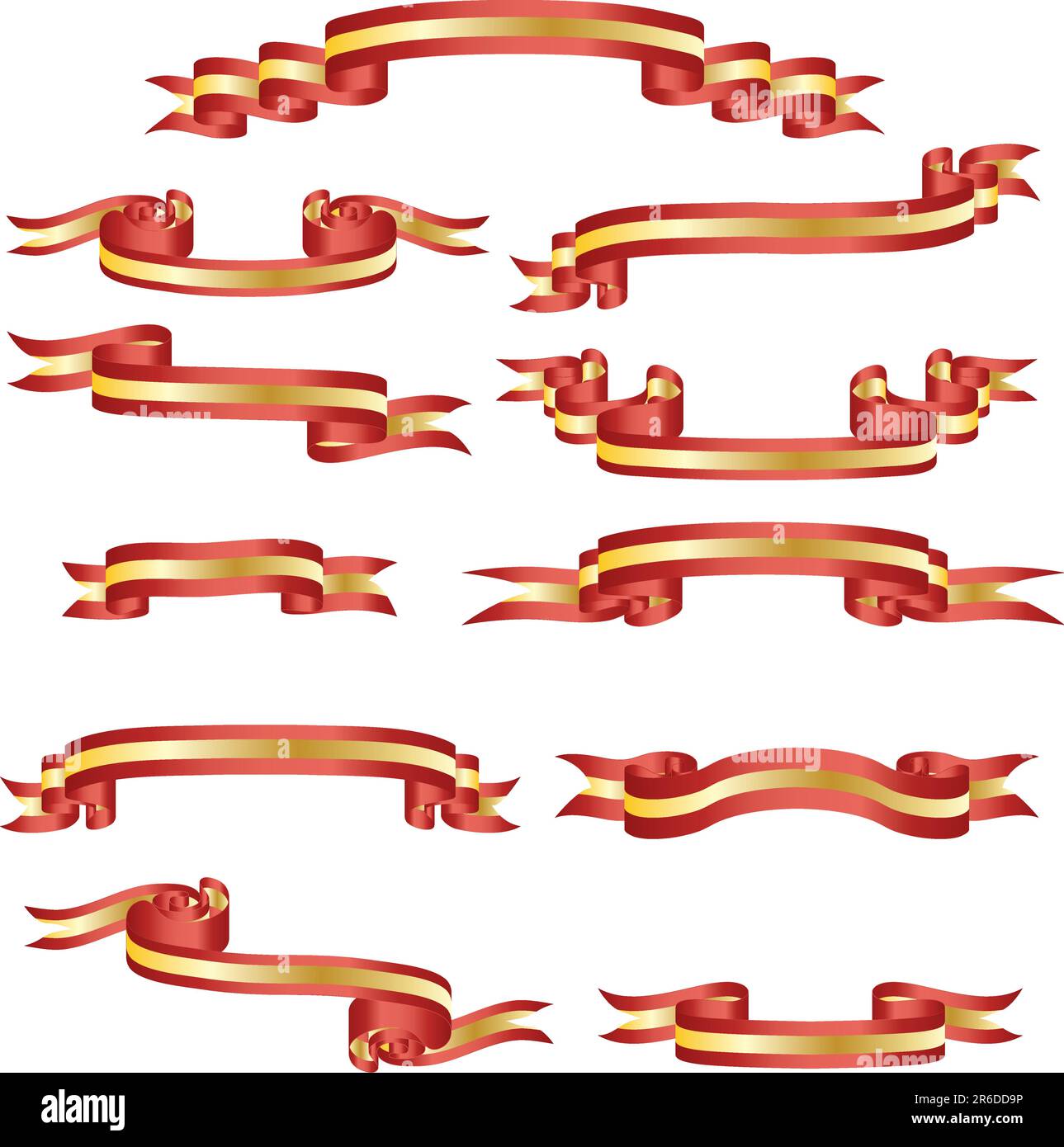 Collection of vector banners in different shape Stock Vector Image ...