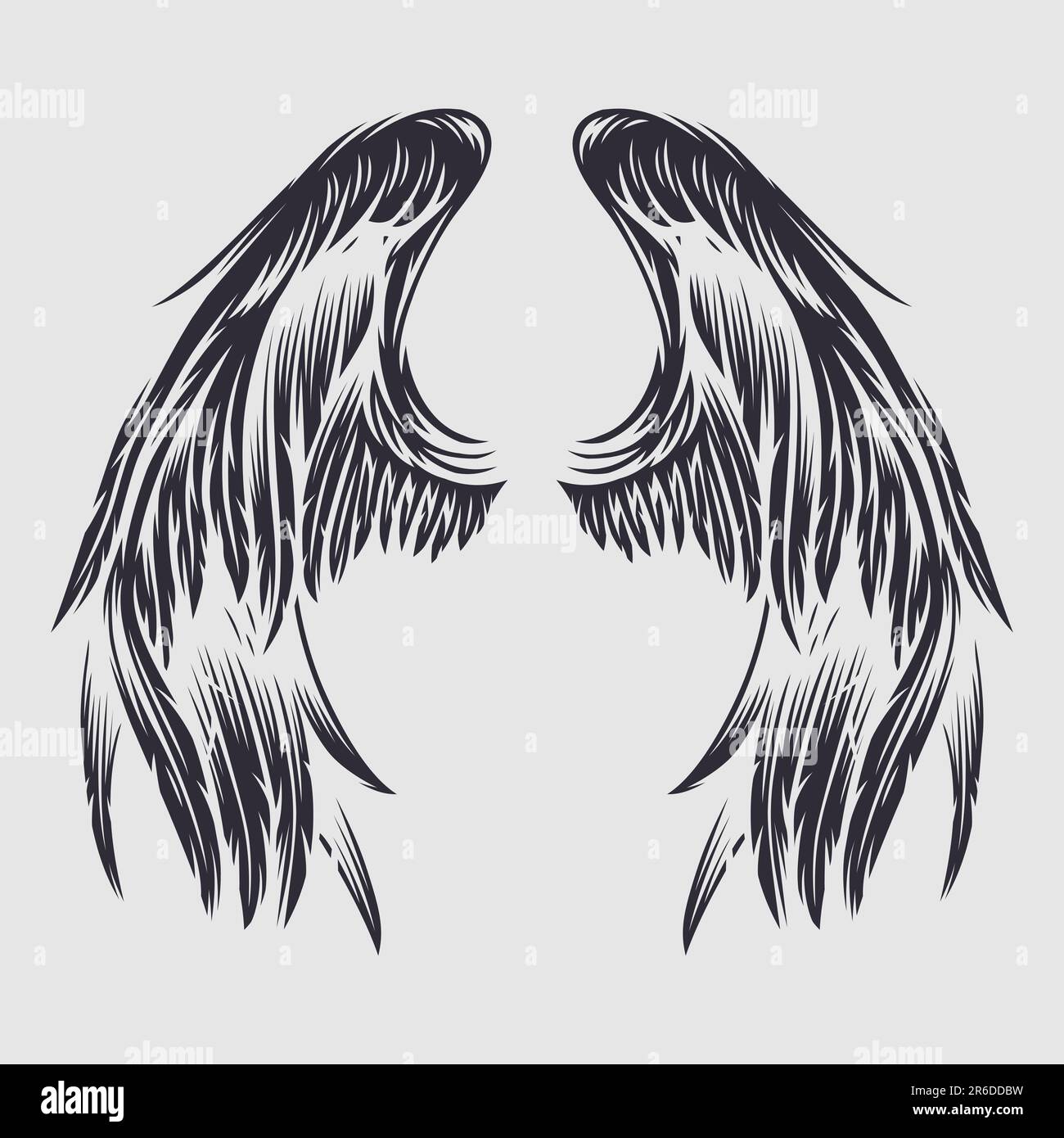 Angel wings vector Stock Vector Image & Art - Alamy