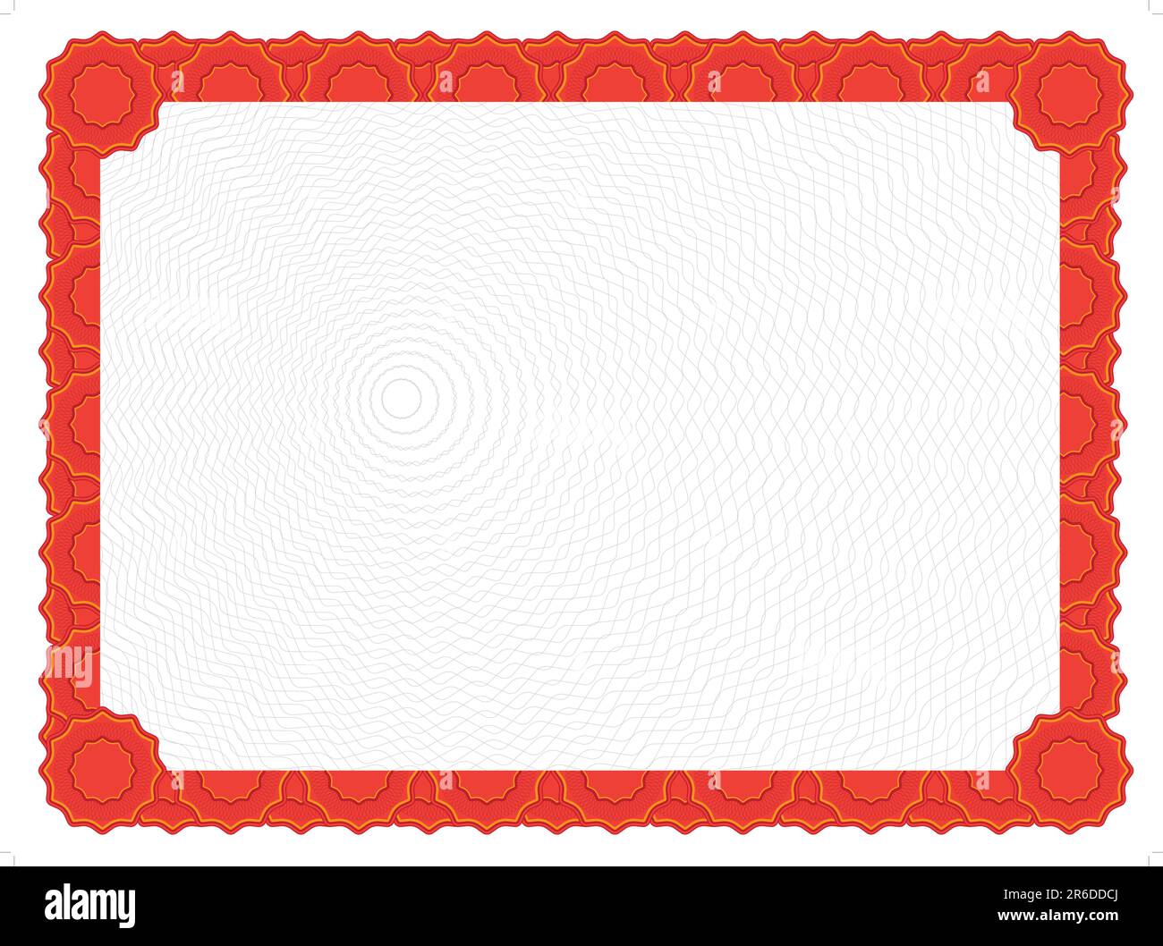An image of a blank certificate - red Stock Vector Image & Art - Alamy