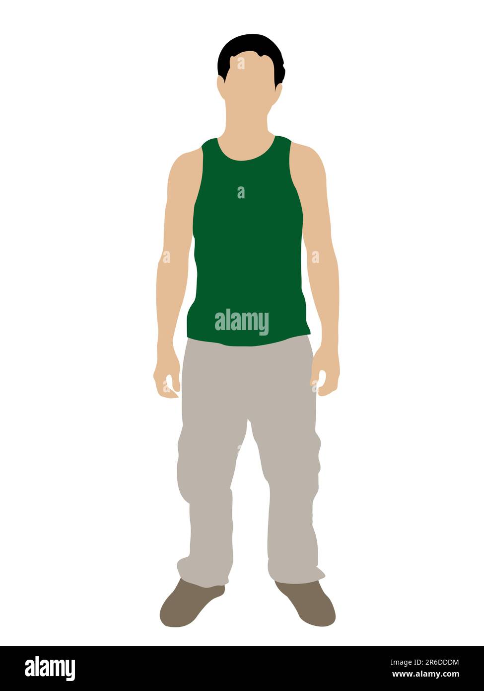 Handsome man standing on Stock Vector Images - Alamy