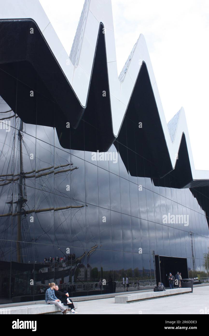 The Riverside Museum, a hyper-modern museum with collections of ...