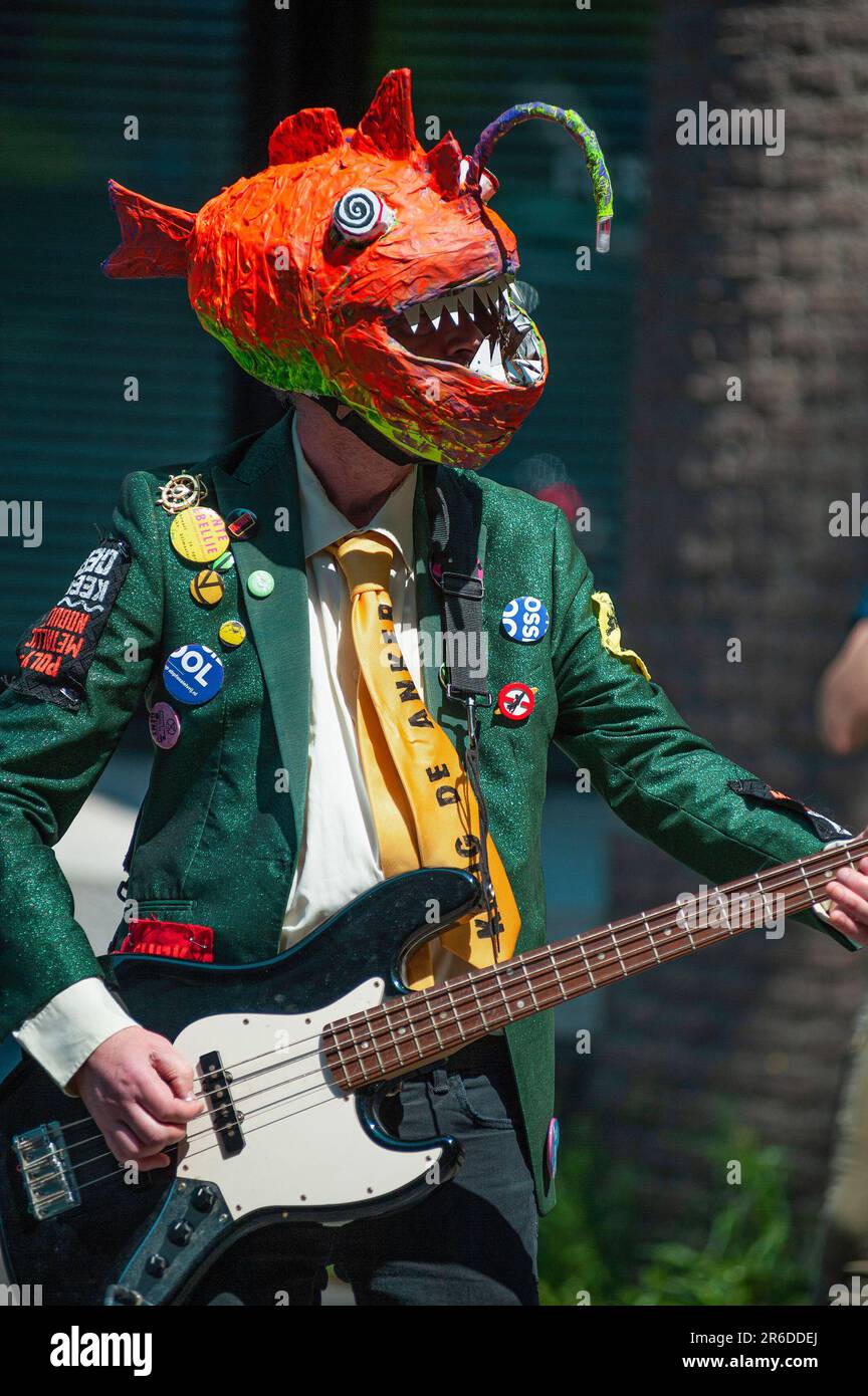 Ocean Rebellion's heavy-metal band, "The Polymetallic Nodules" perform ...