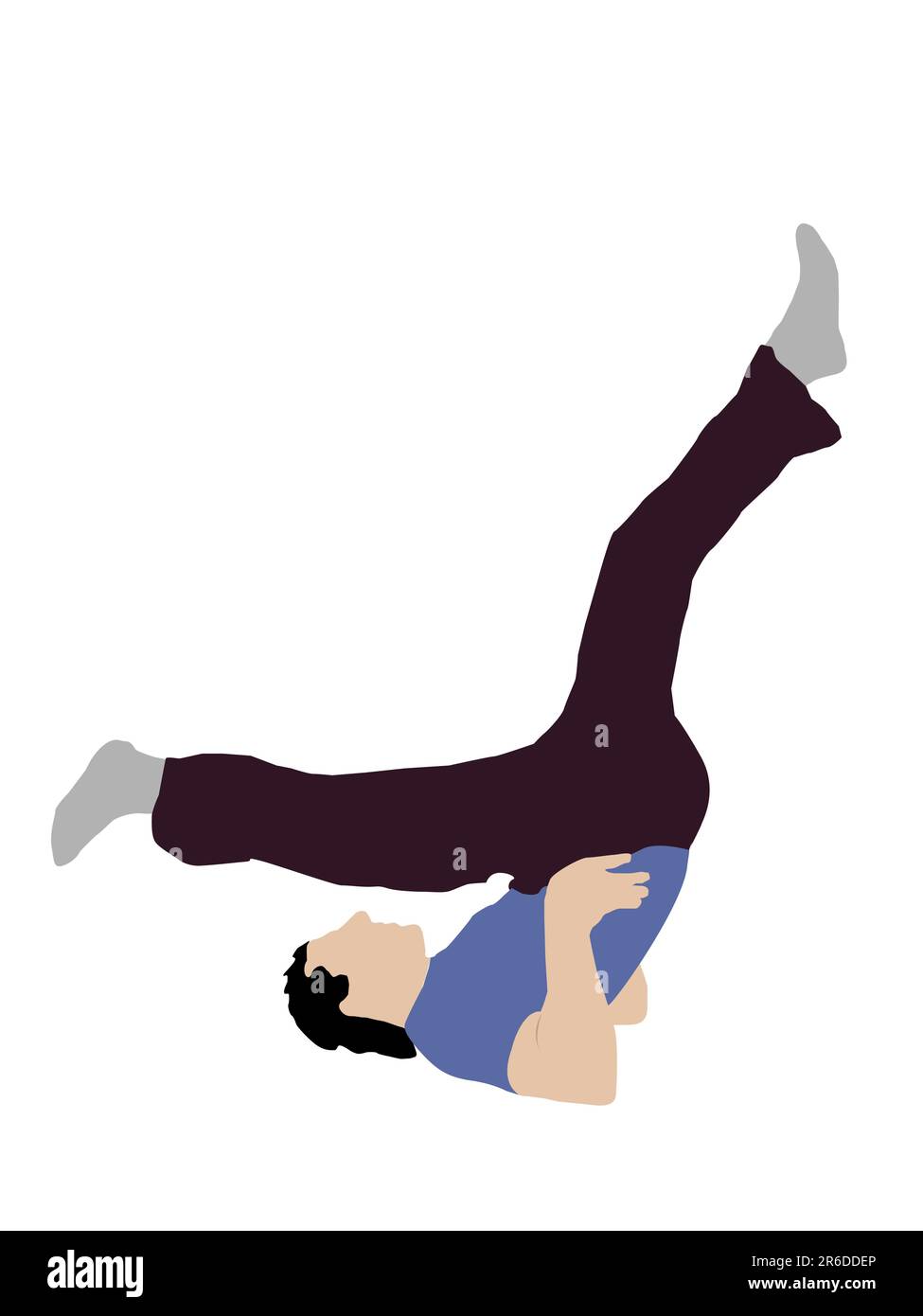 Man, fitness full white background Stock Vector Images - Alamy