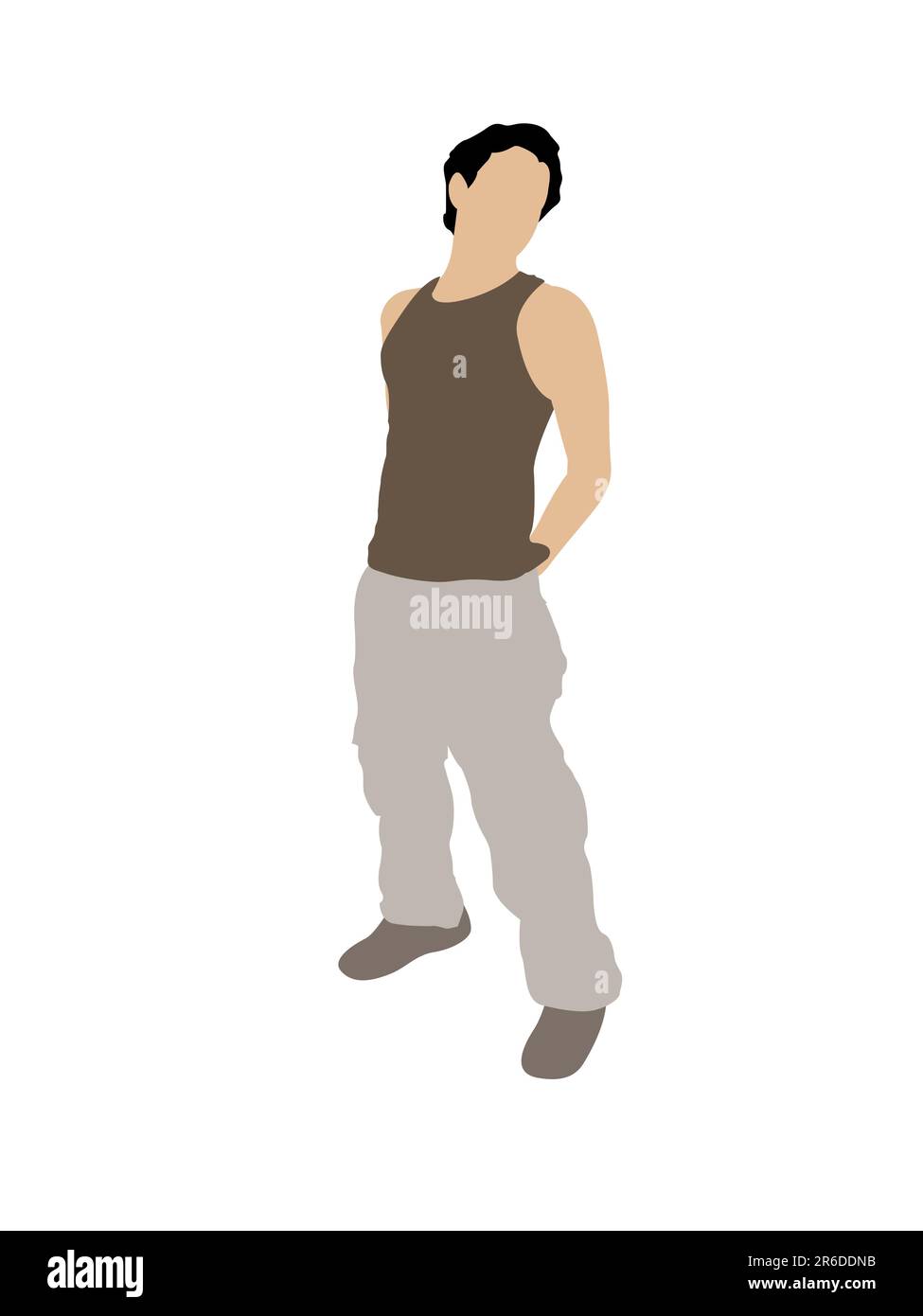 Handsome man standing on Stock Vector Images - Alamy