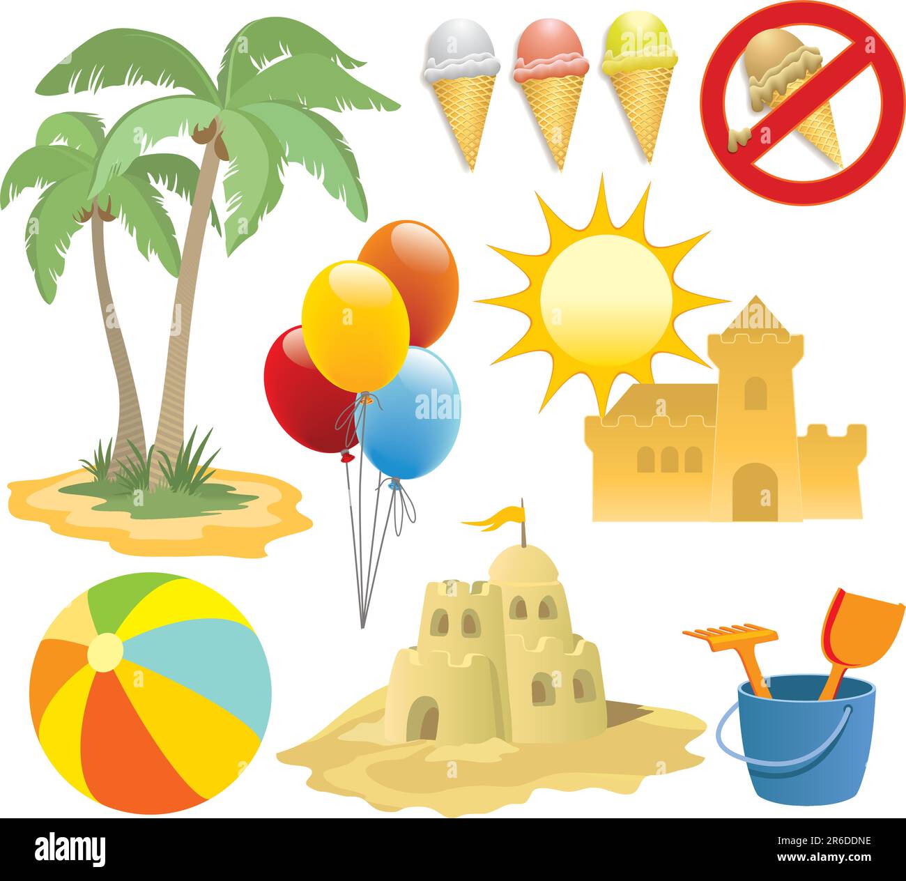 Have a fun at the beach, design elements Stock Vector Image & Art - Alamy