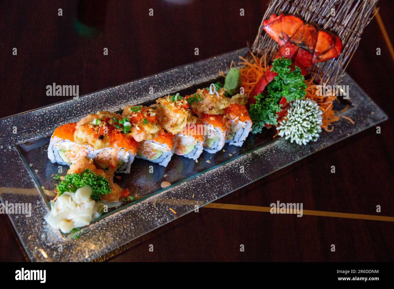 Nicely present lobster california roll Stock Photo - Alamy