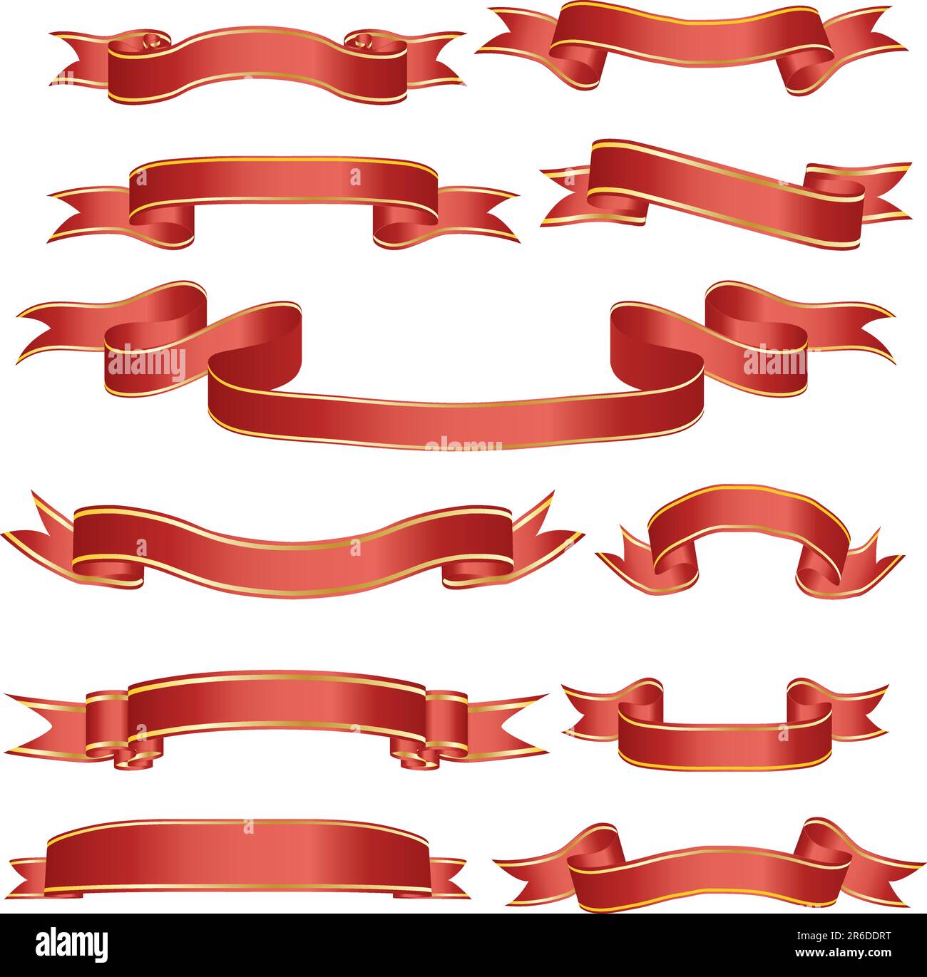 Collection of vector banners in different shape Stock Vector Image ...