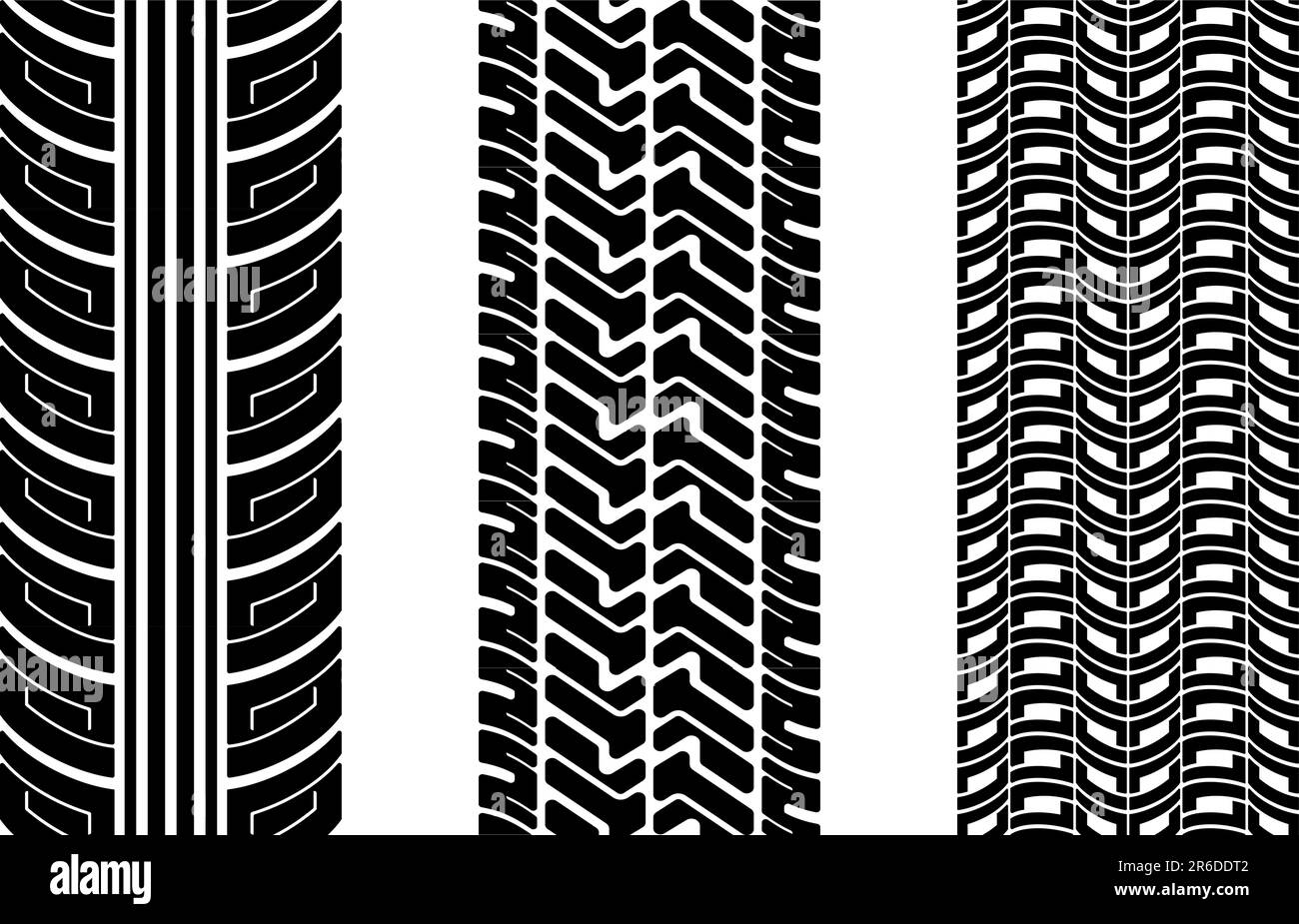 Vector tire tracks (repeating top to down Stock Vector Image & Art - Alamy