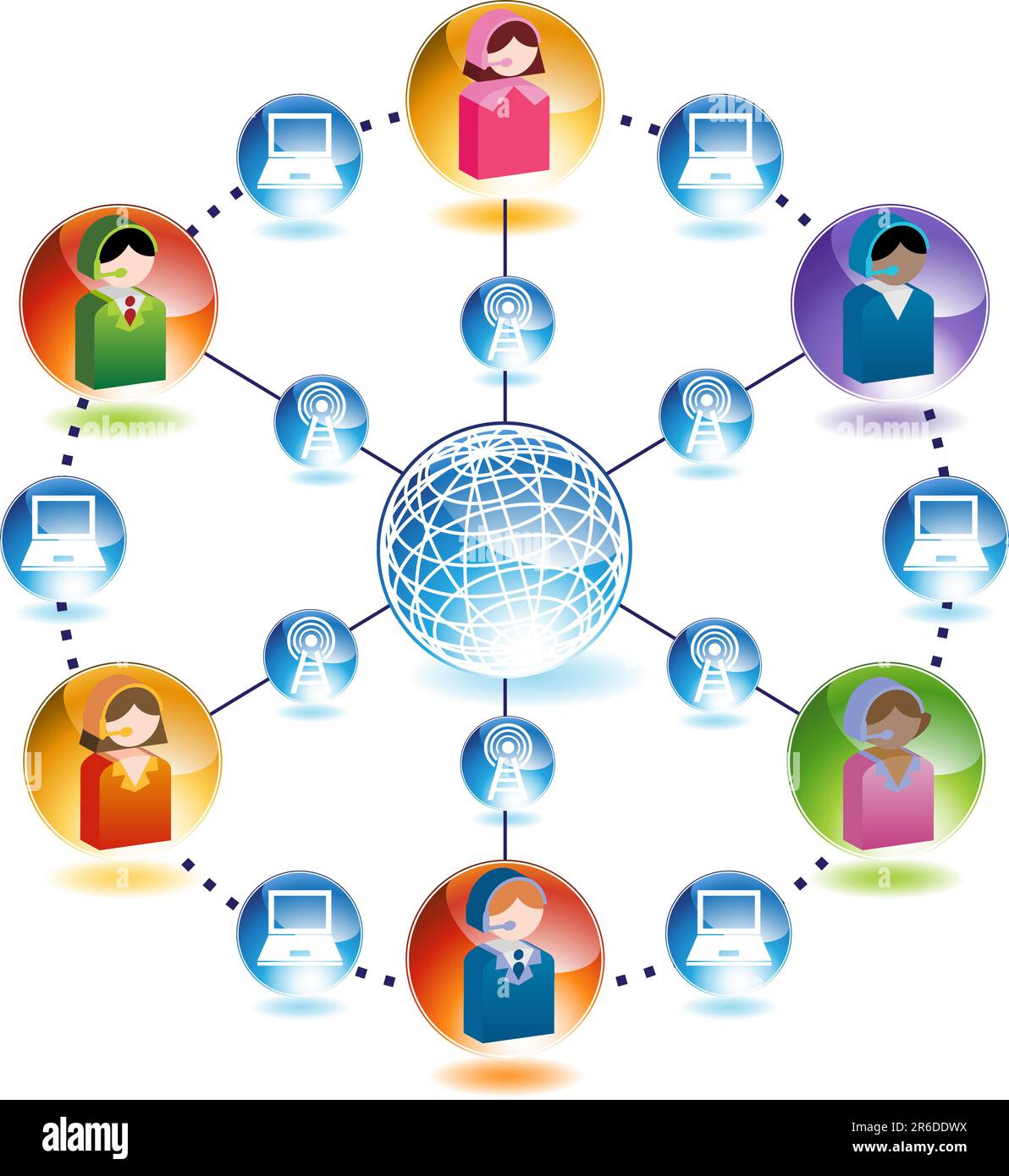 Computer business diversity Stock Vector Images - Alamy