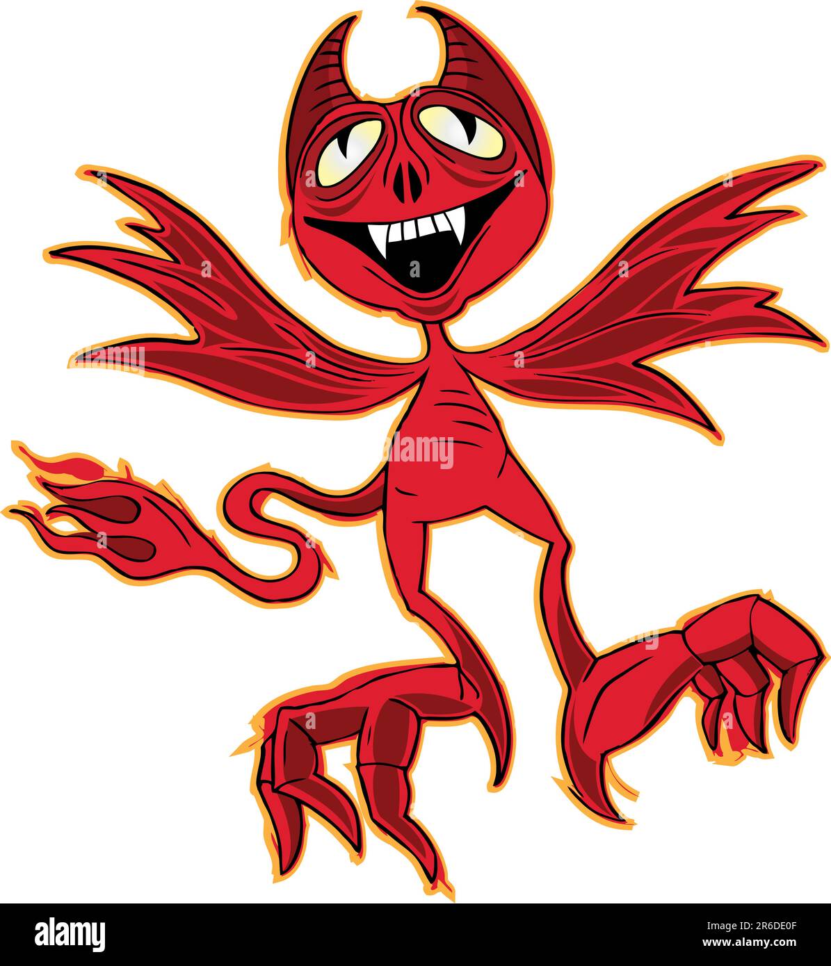illustration of little devil Stock Vector Image & Art - Alamy
