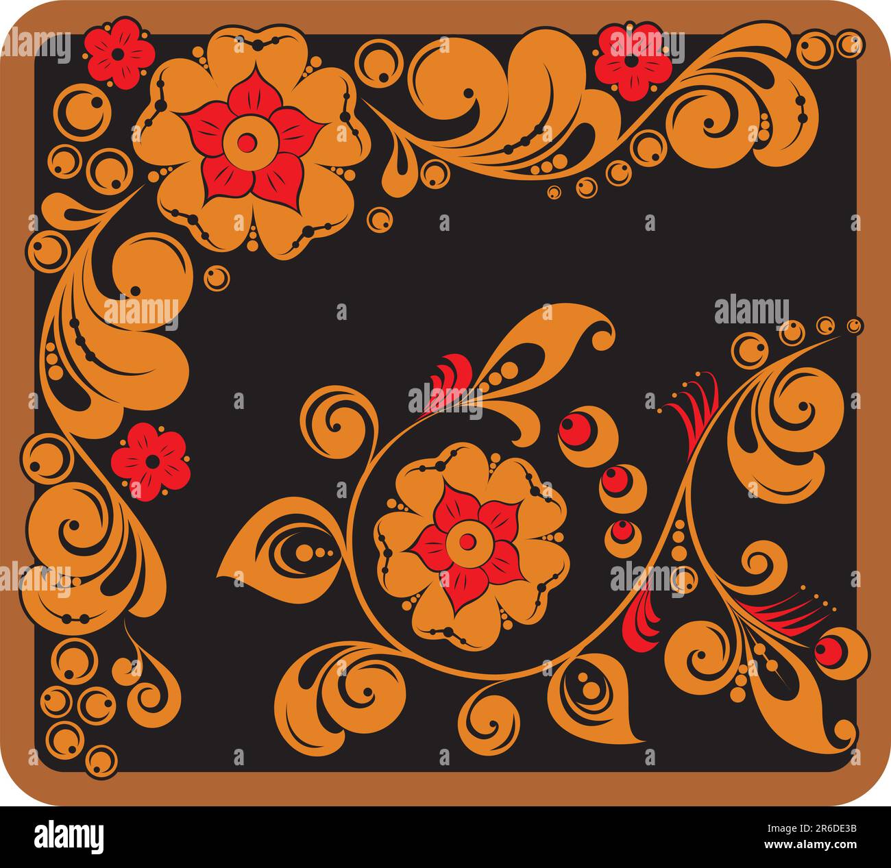 Fruit pattern illustration traditional Stock Vector Images - Alamy