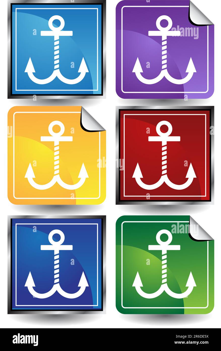 Green anchor Cut Out Stock Images & Pictures - Alamy