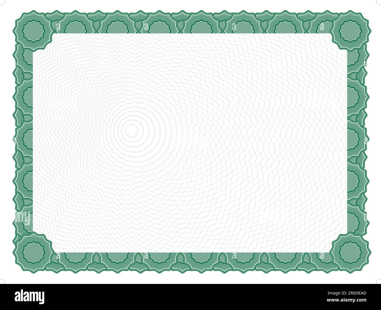 An image of a blank certificate - green Stock Vector Image & Art - Alamy