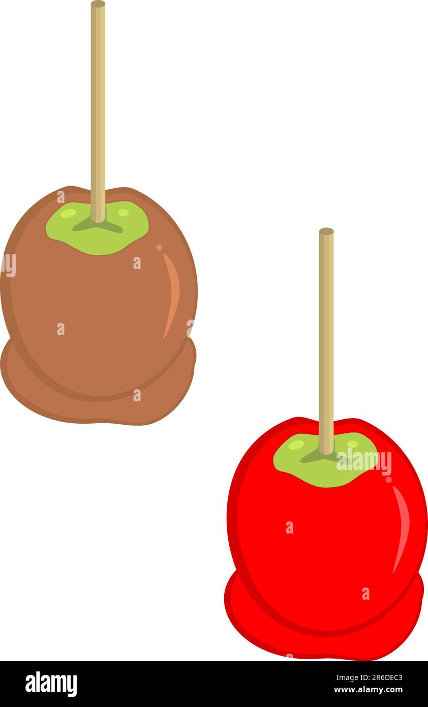 Halloween Caramel Apples Clip Art