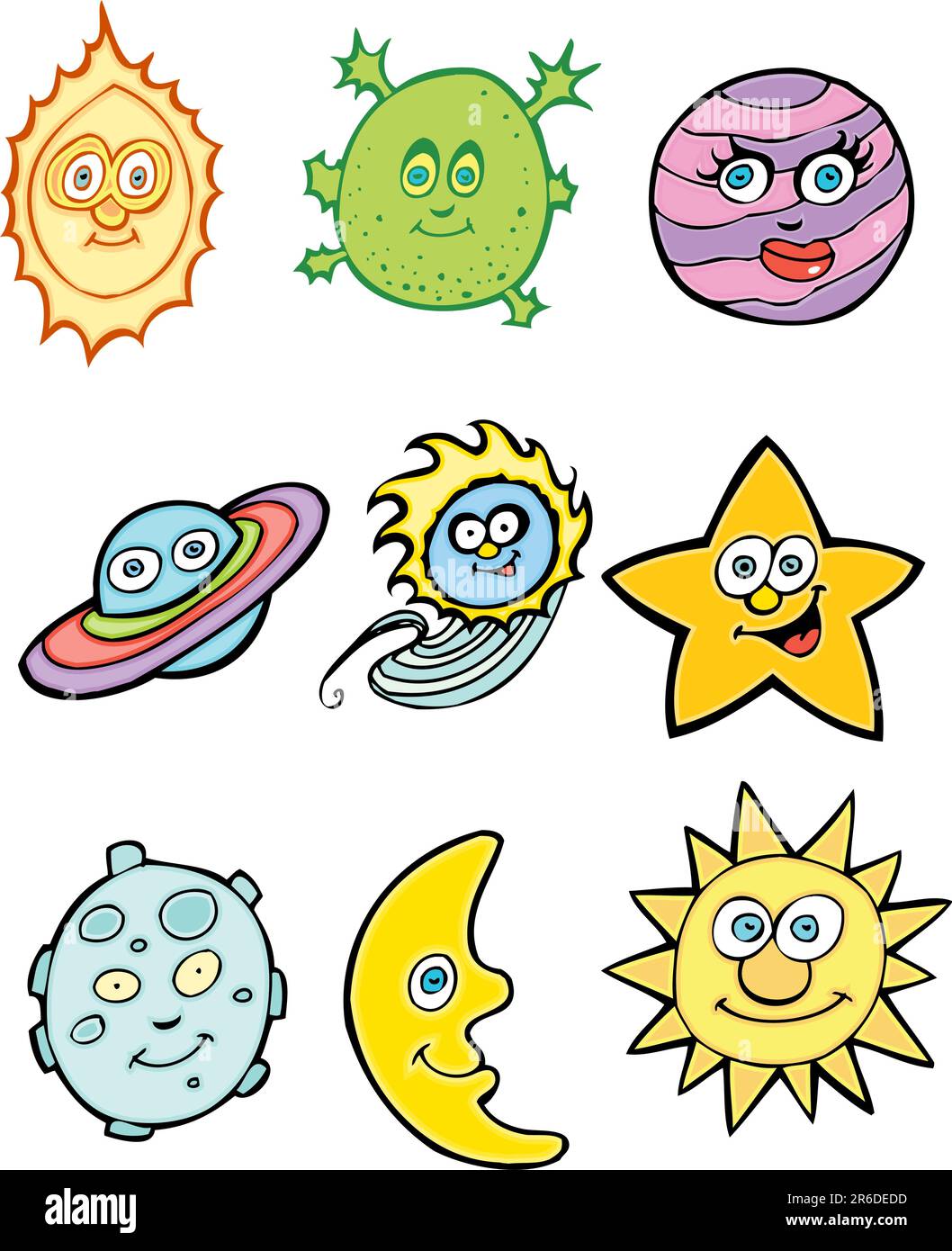 Icon comet astronomy Cut Out Stock Images & Pictures - Alamy