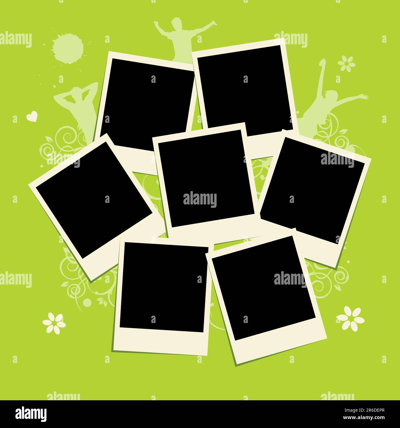 Collage of photos. Template. Insert your picture into frame Stock ...