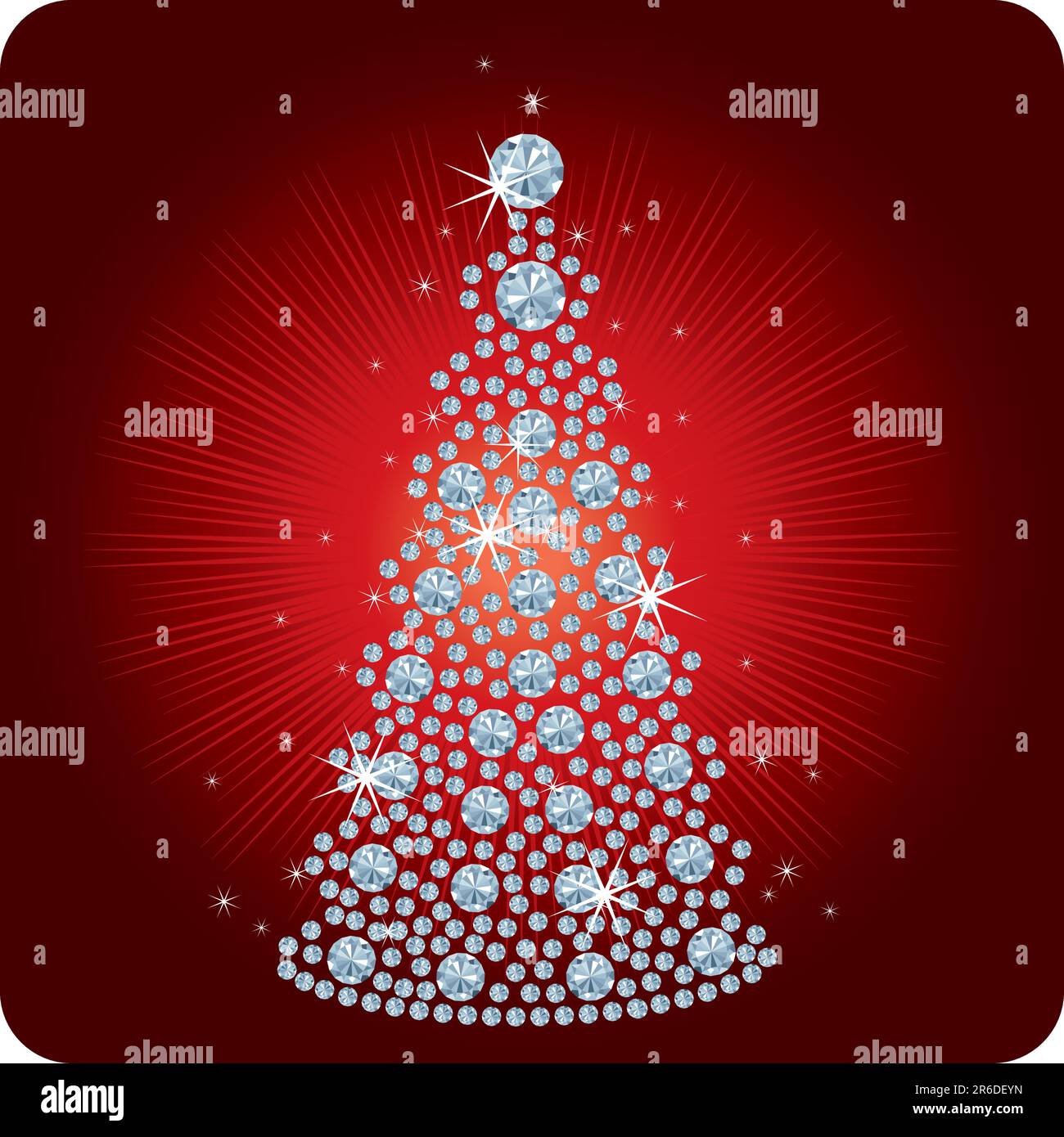 Christmas Tree Diamond / vector illustration Stock Vector Image & Art ...