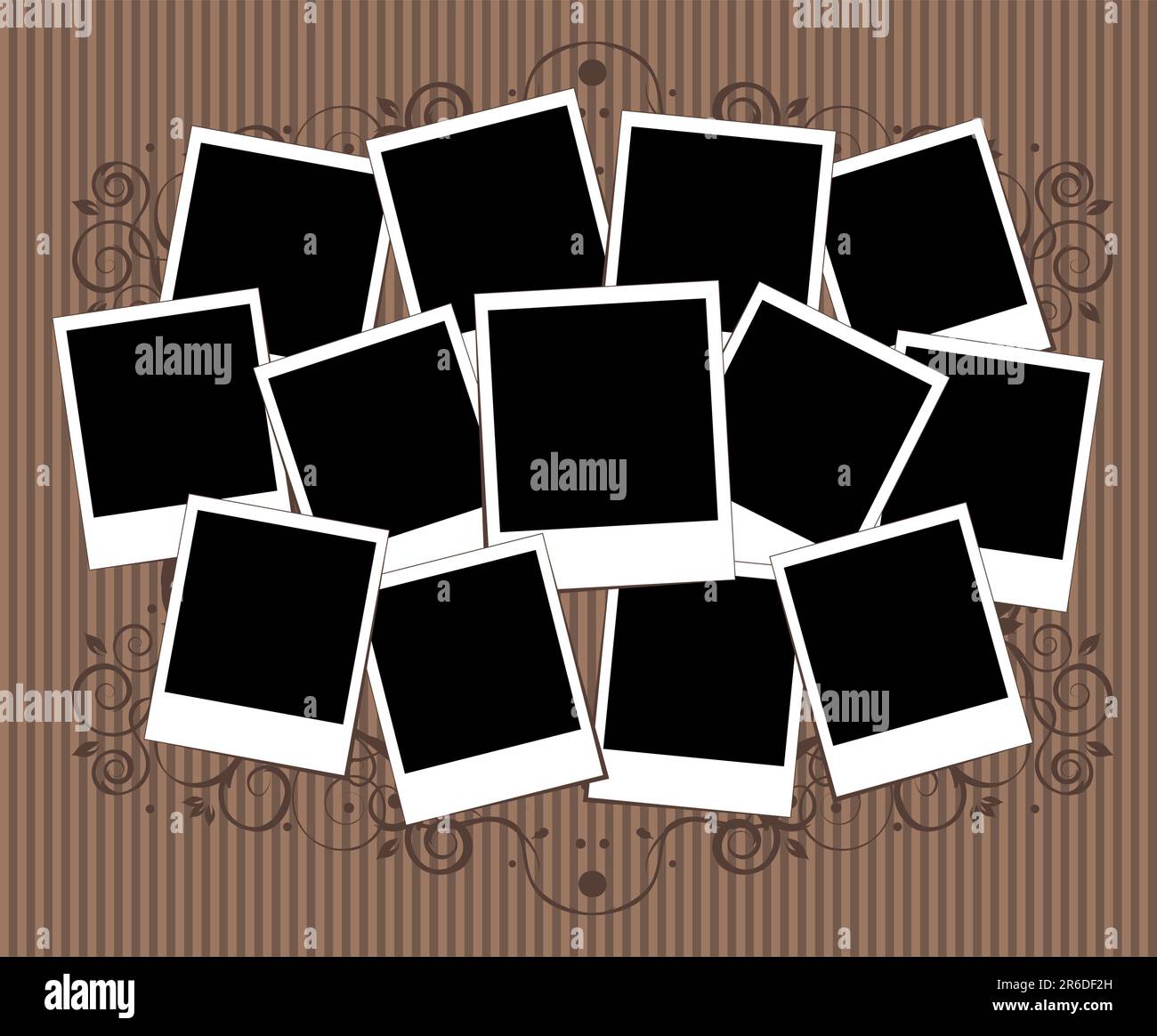 Collage of photos. Template. Insert your picture into frame Stock ...