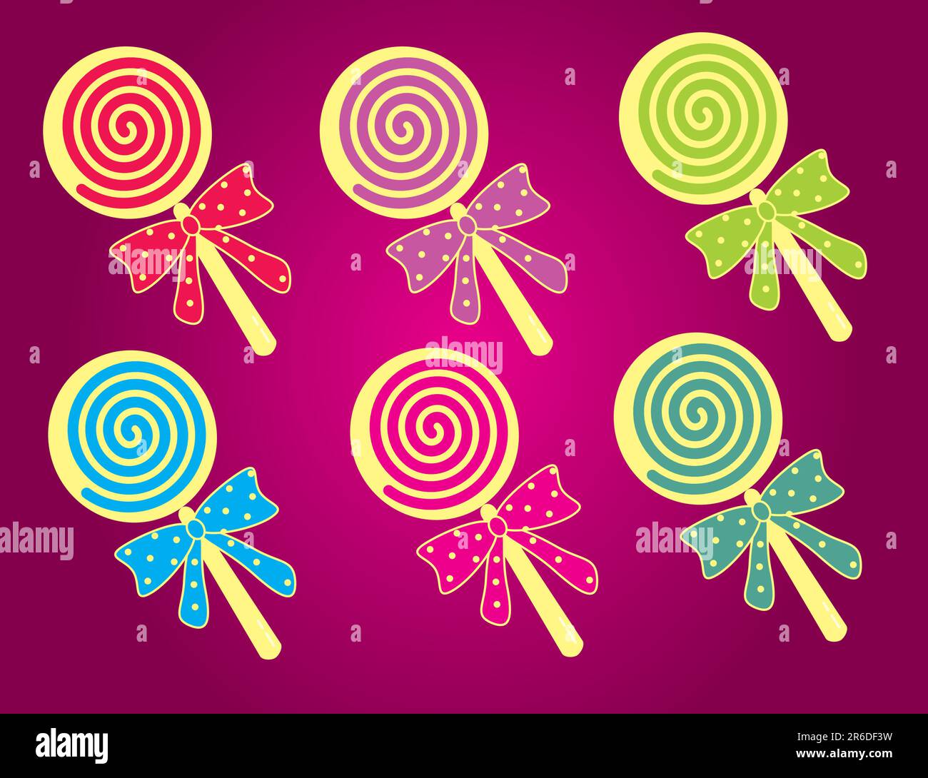 Cute Lollipop Vector Stock Vector Image & Art - Alamy