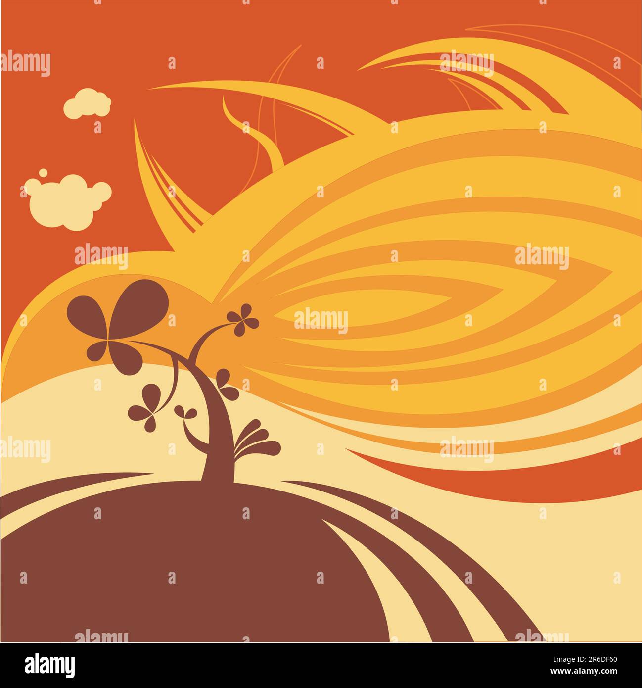 desert abstract flower abstract vector background Stock Vector Image ...