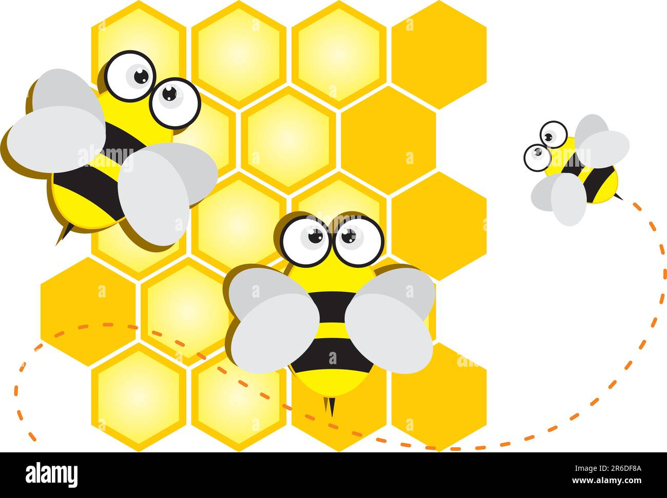 Vector clip-art illustration of a bee Stock Vector Image & Art - Alamy