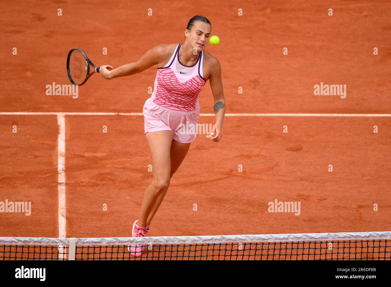Paris, France. 08th June, 2023. Aryna Sabalenka during the 2023 French ...