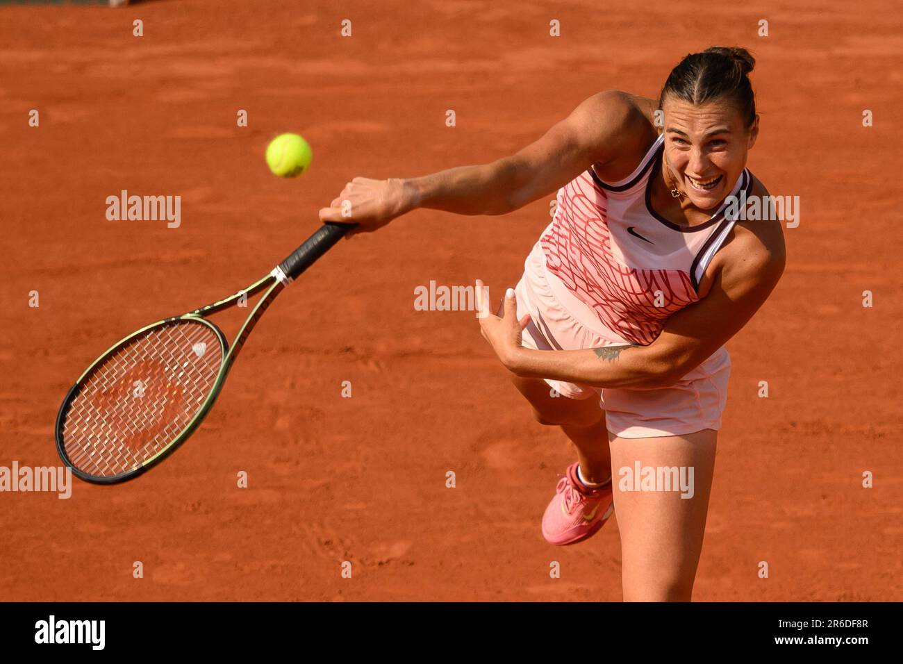 Paris, France. 08th June, 2023. Aryna Sabalenka during the 2023 French ...