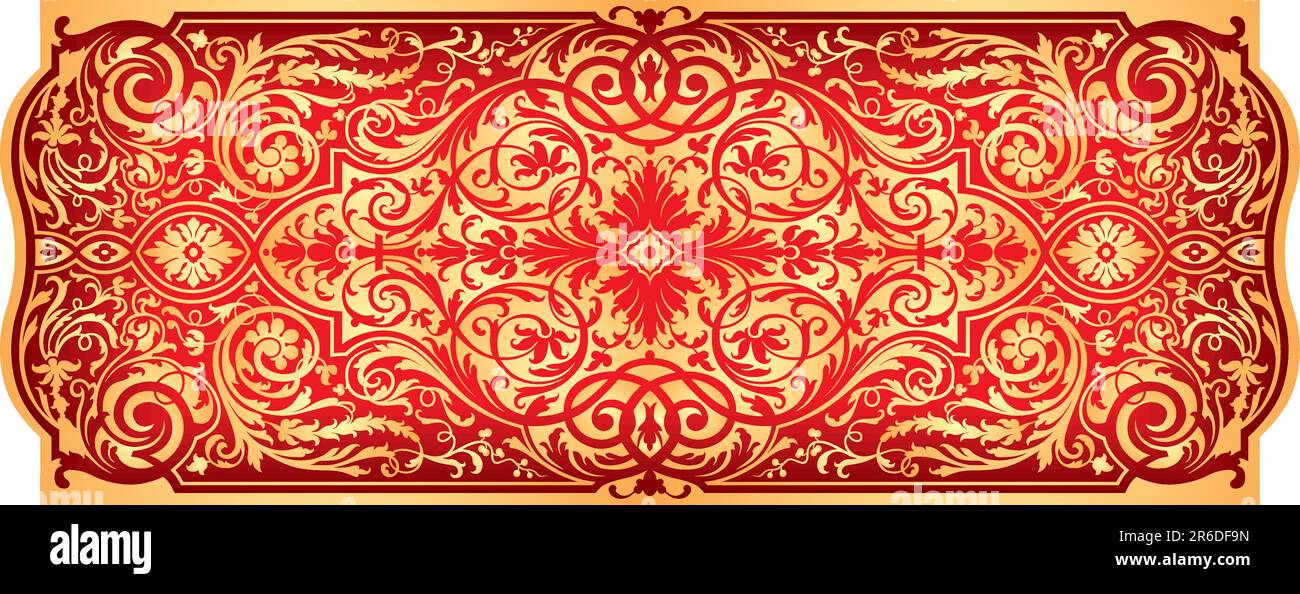 Gold ornament palace Stock Vector Images - Alamy