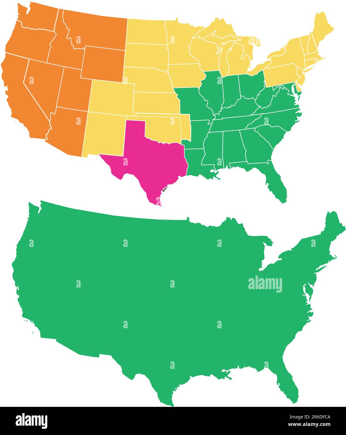 North west usa map hi-res stock photography and images - Alamy