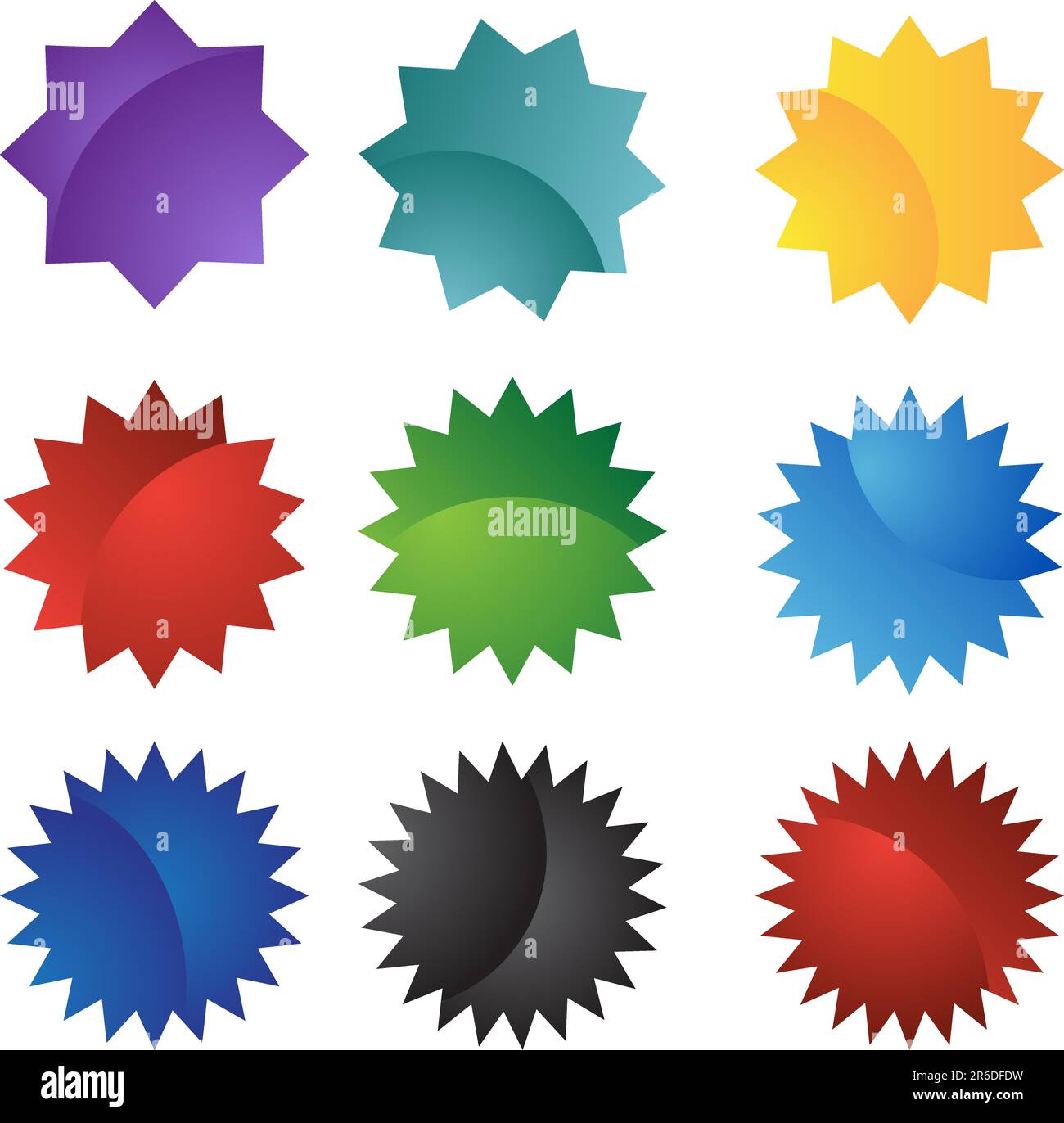 Color star label Cut Out Stock Images & Pictures - Alamy