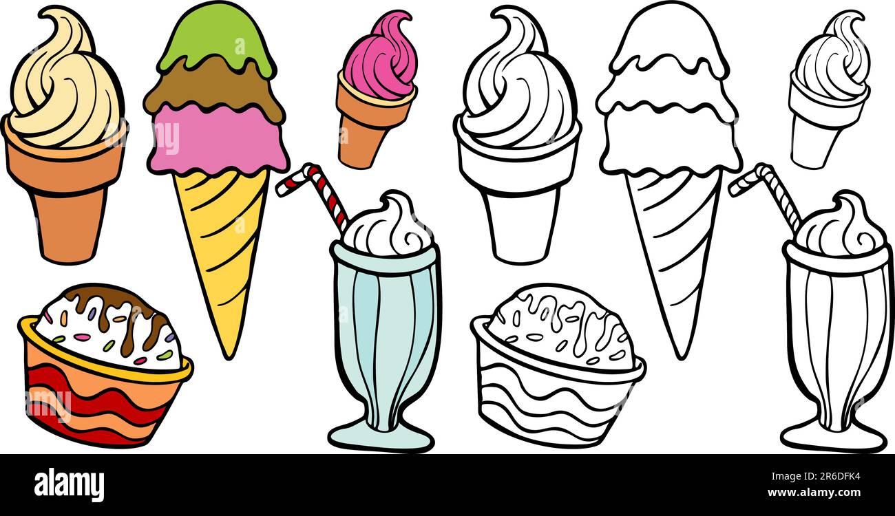 Ice Cream Treats Clip Art