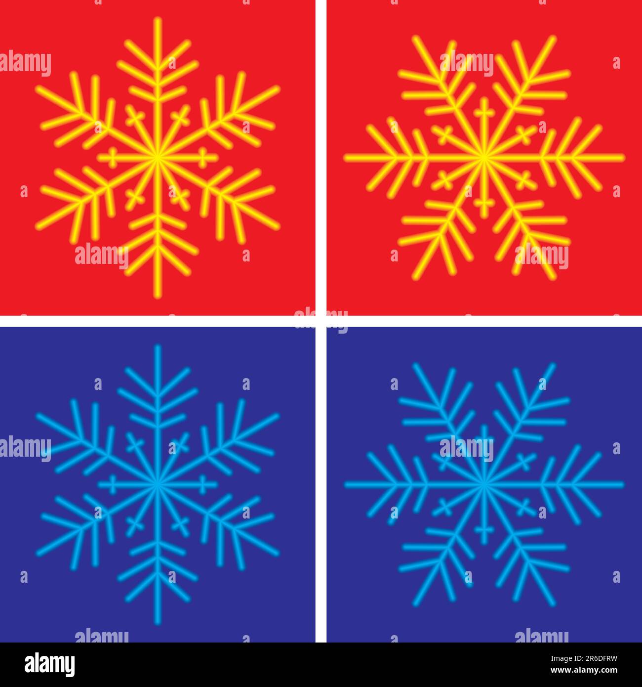 2D computer illustration - blend used for glow effect Stock Vector ...