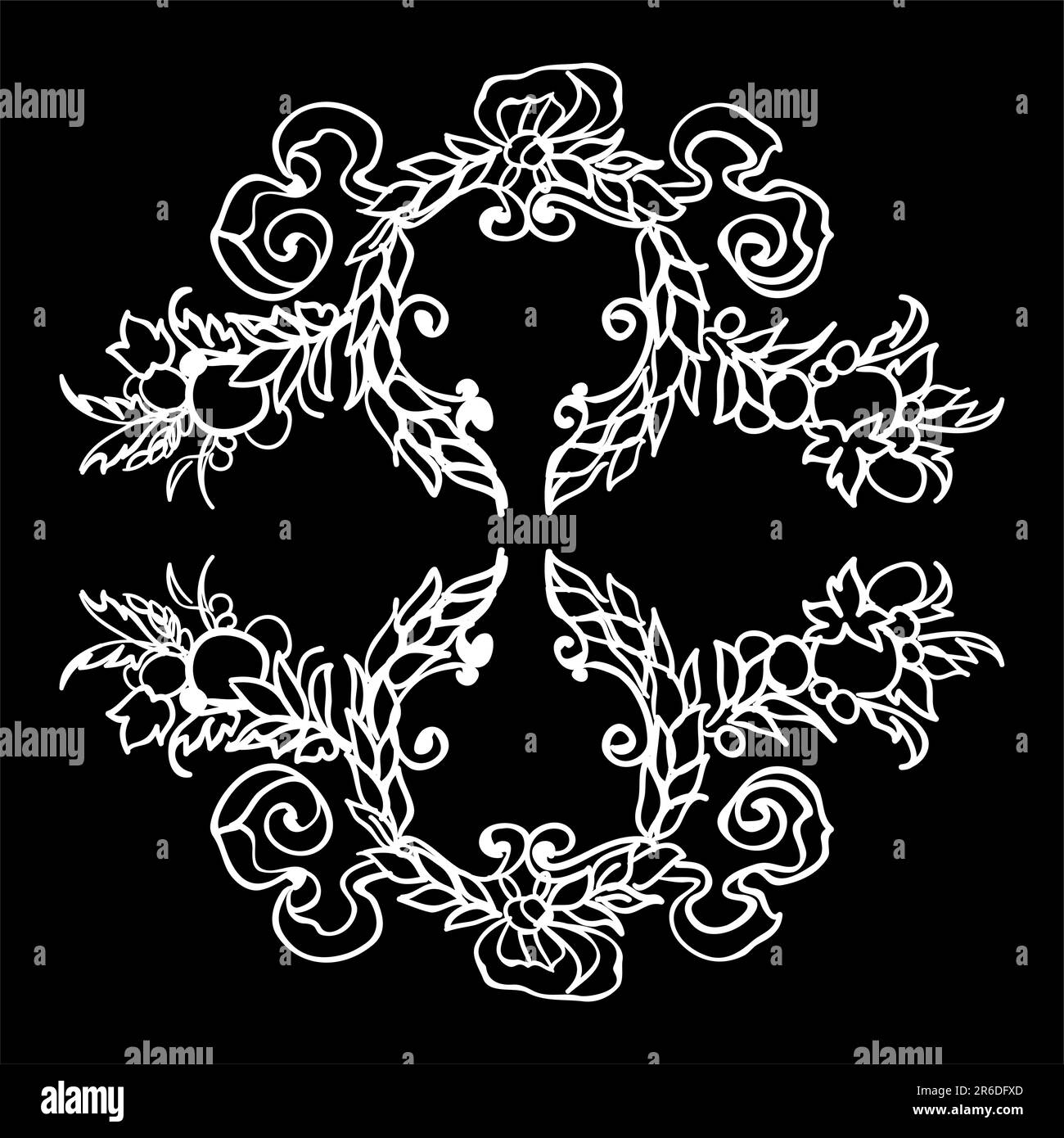 Black And White Design Element Vector Illustration Stock Vector Image