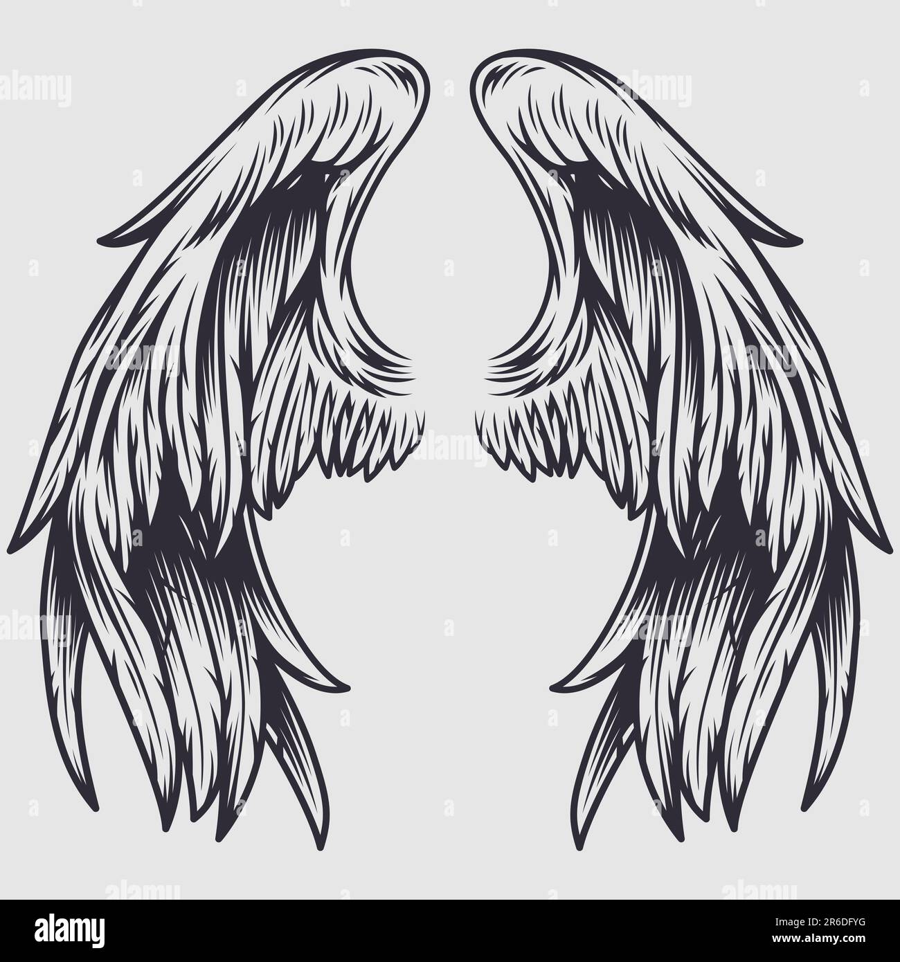 Angel wings vector Stock Vector Image & Art - Alamy