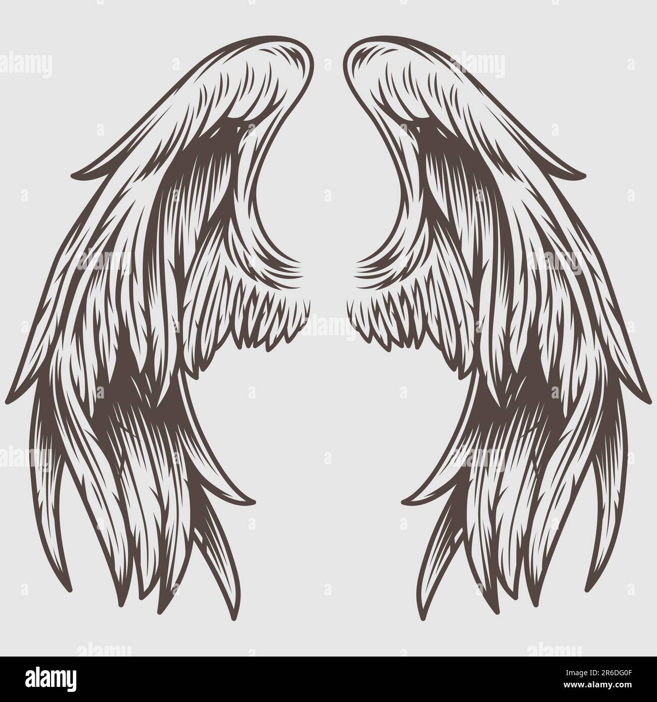 Angel wings vector Stock Vector Image & Art - Alamy